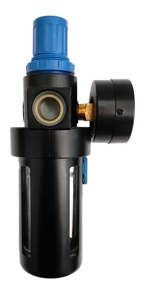 Filtro - Regulador De Aire 1/2 P/ Compresor Con Manómetro | Instrutek